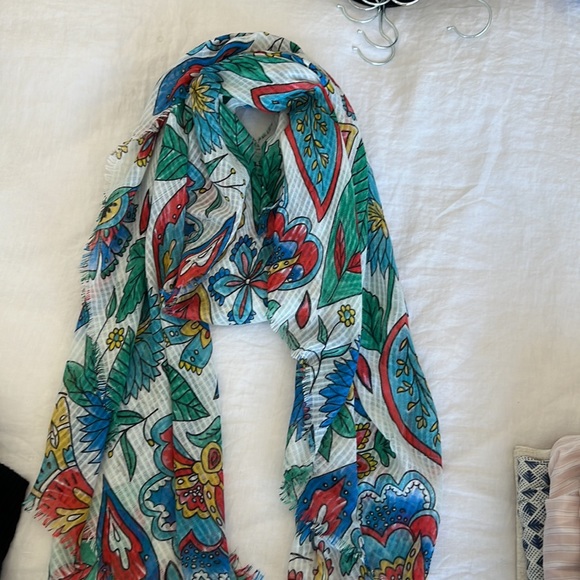 Zara | Accessories | Zara Colorful Light Scarf | Poshmark